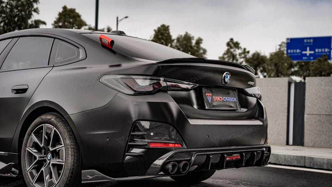 TAKD Carbon Fiber Rear Spoiler for BMW I4 G26 M50 / e Drive 40 & G26 G ...