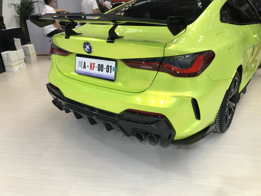 TAKD Carbon Dry Carbon Fiber Rear Spoiler Wing for BMW 4 Series G22 G2 ...