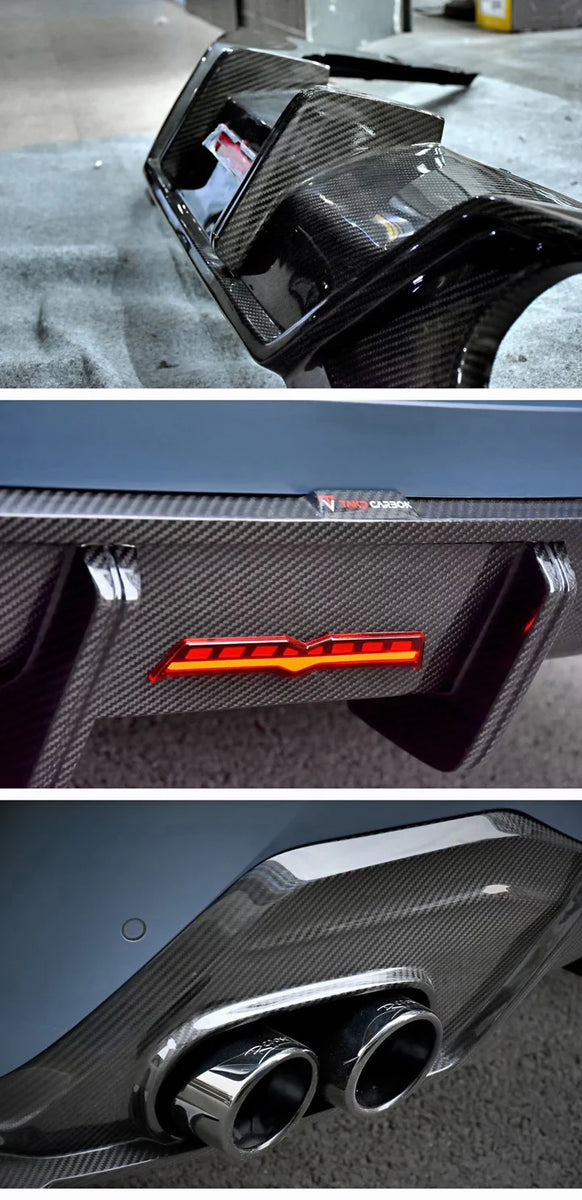 TAKD Carbon Dry Carbon Fiber Rear Diffuser Ver.1 for BMW G14 G15 G16 8 ...