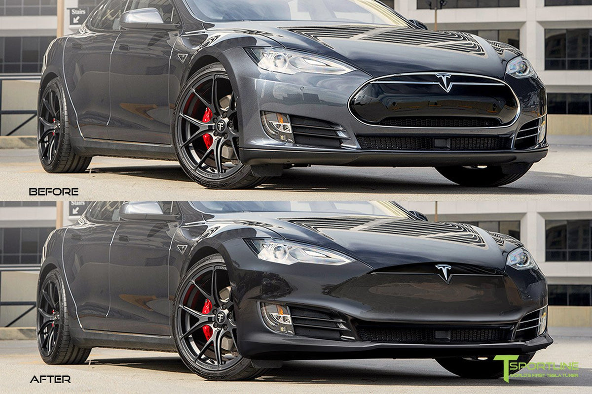 T-Sportline Tesla Model S Front Bumper Facelift Conversion Kit – CarGym