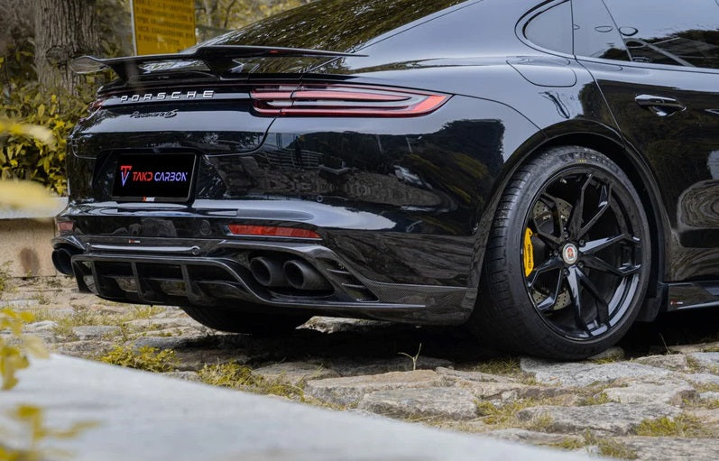 TAKD CARBON Carbon Fiber Rear Spoiler Wing for Porsche Panamera 4 & 4S ...