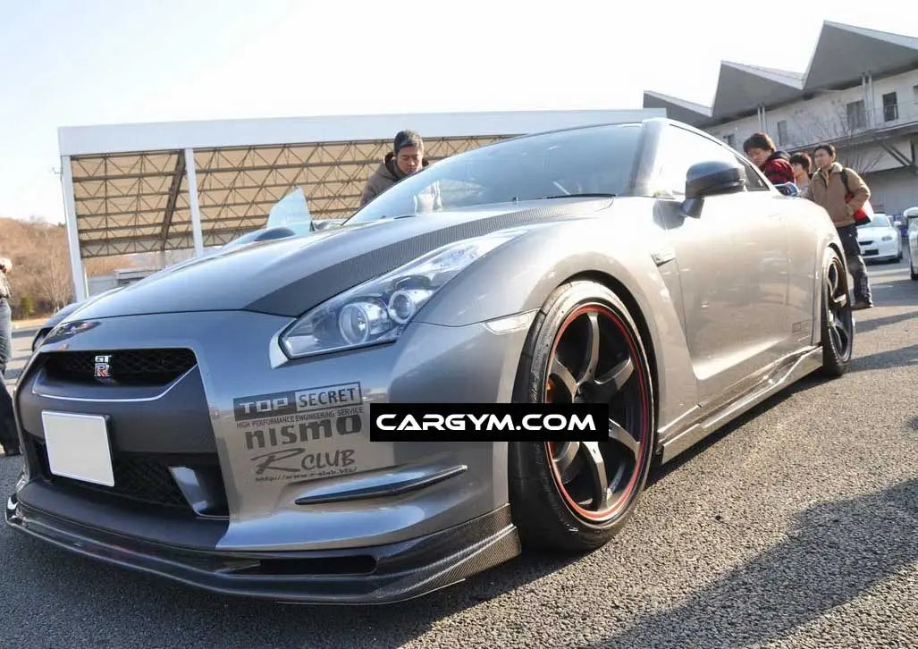NISSAN GTR R35 Top Secret Style Carbon Fiber Front Lip Spoiler – CarGym