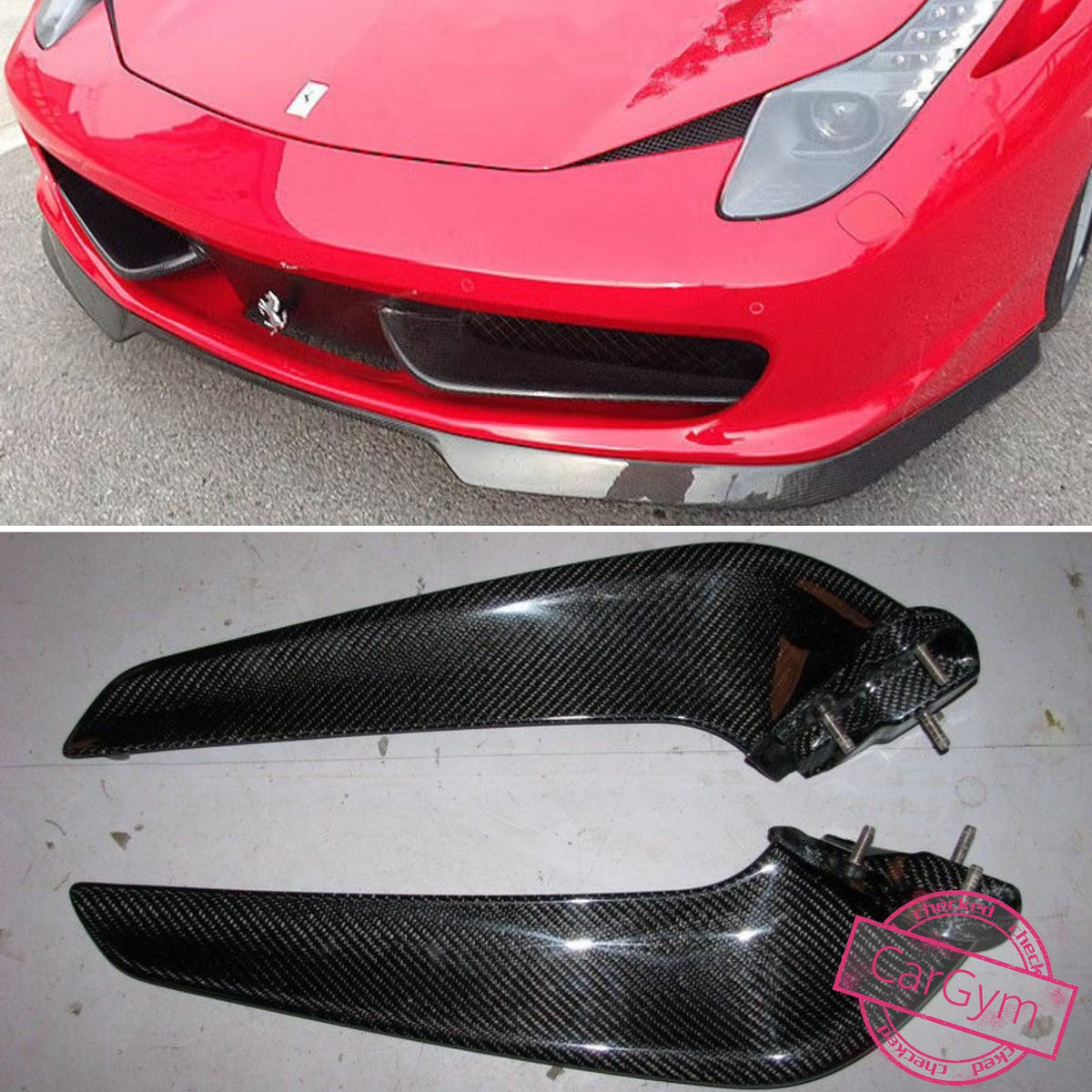Ferrari 458 Italia Dry Carbon Fiber Front Diffuser – CarGym
