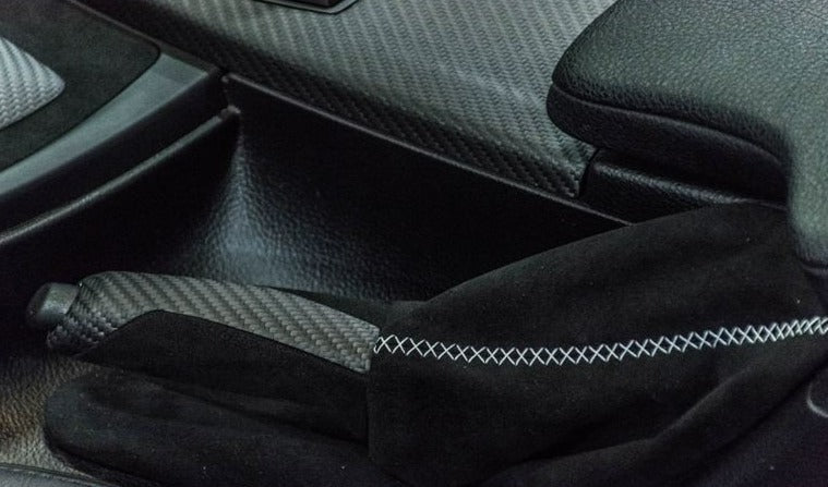 BMW F30/F31/F32/F34 M Performance Alcantara & Carbon Fiber Handbrake H ...