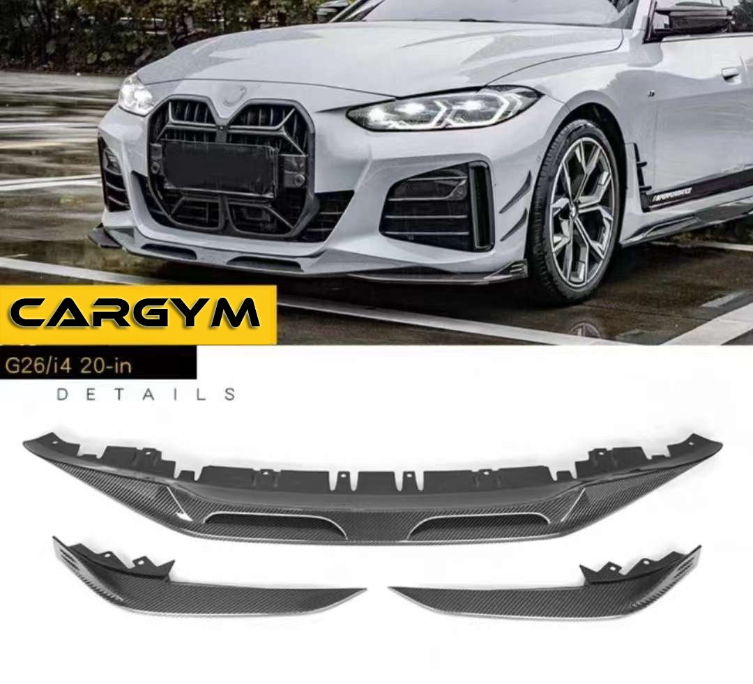 BMW i4 / 4-Series G26 GranCoupe 2020+ Carbon Fiber Front Spoiler by Ca ...