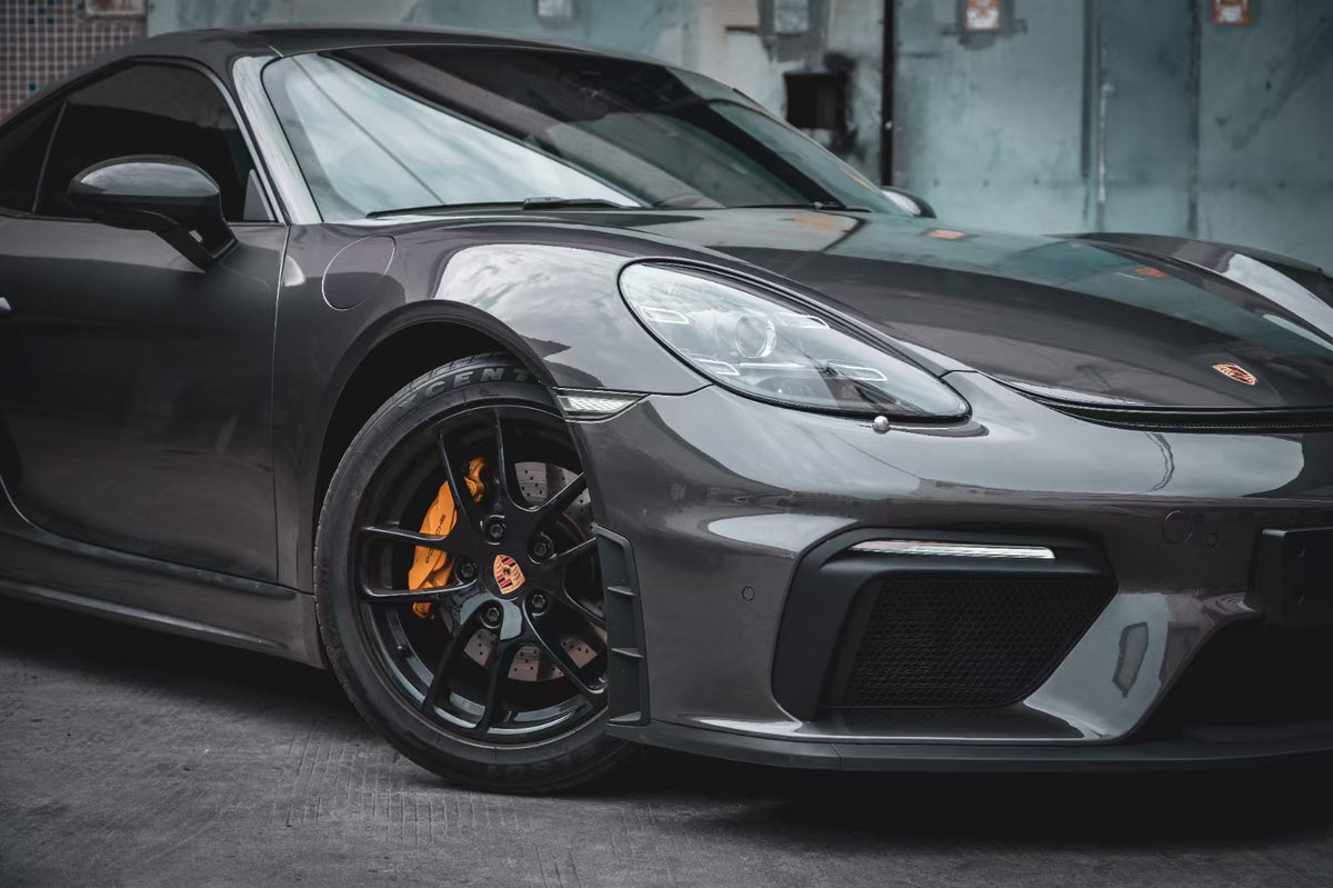 Porsche 718 Boxster Cayman GT4 Style Front Bumper + Carbon Trim – CarGym