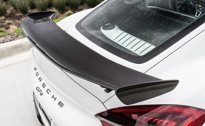 Porsche 718 / 981 Cayman GT4 Style Carbon Fiber Rear Spoiler – CarGym