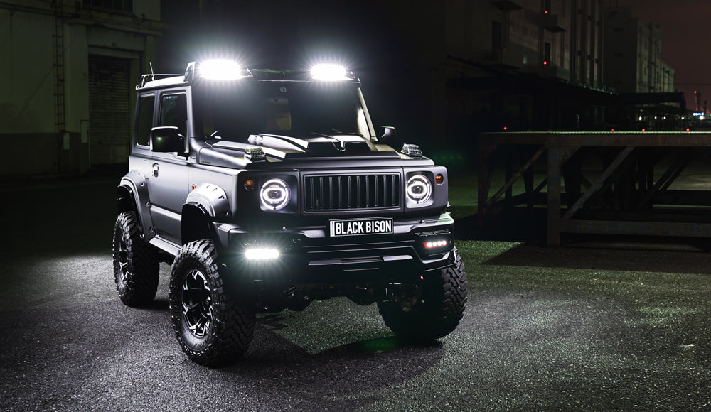 WALD Black Bison LED Projector Headlights for Suzuki Jimny / Sierra ...